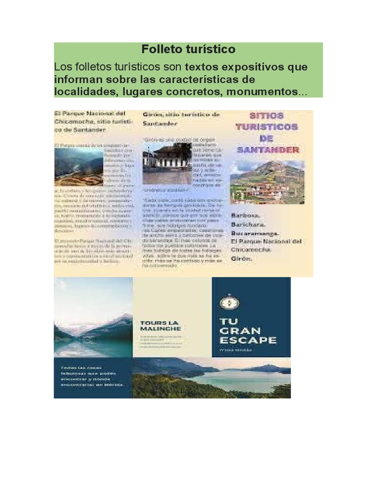 Folleto Turístico Ejemplo | PDF