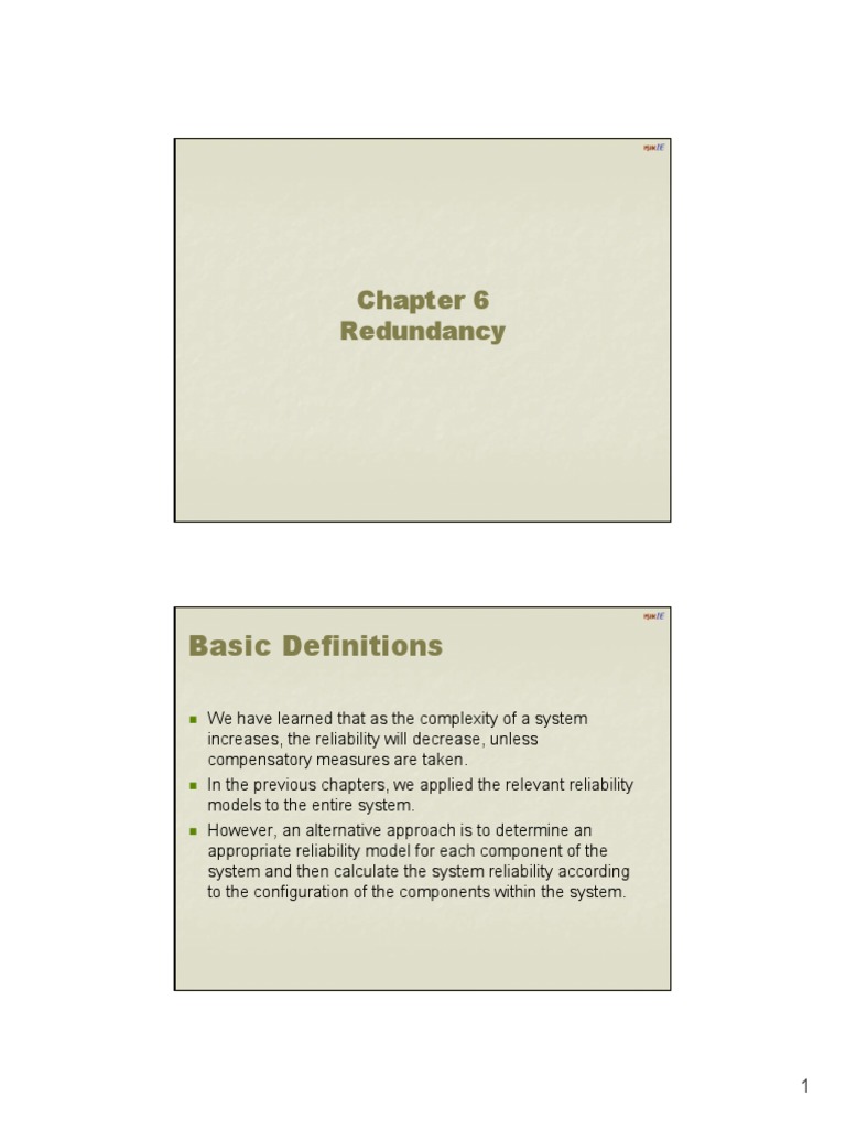 Reliability 6 Pdf Reliability Engineering Applied And