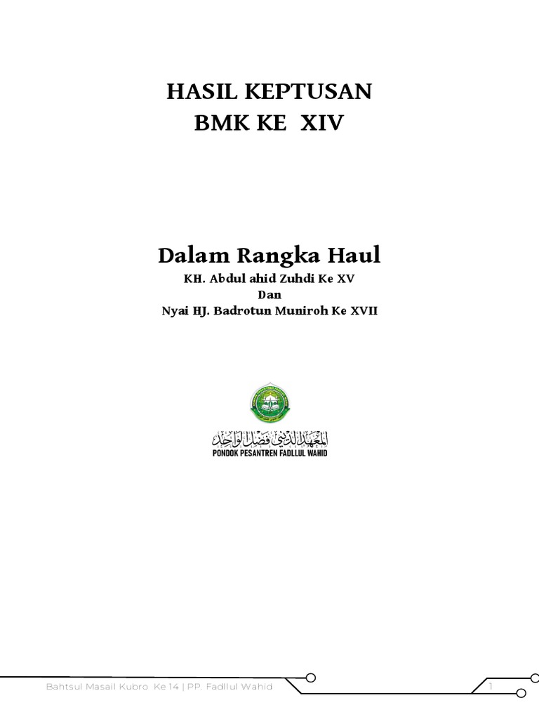 Hasil Keputusan BMK | PDF