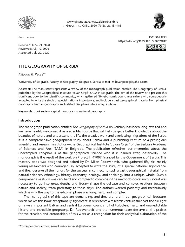 The Geography Of Serbia Download Free Pdf Serbia Water