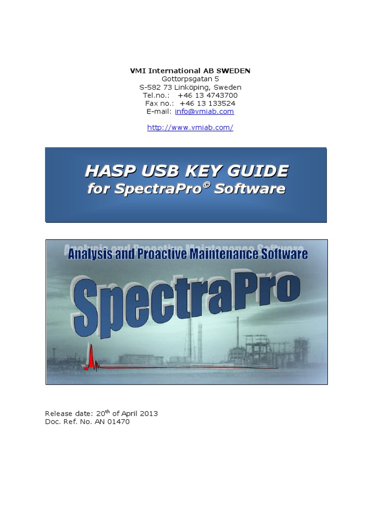 Hasp Key Guide Spectrapro | PDF