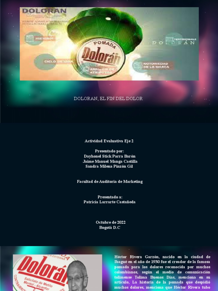 DOLORAN, EL FIN DEL DOLOR | PDF | Publicidad | Marca