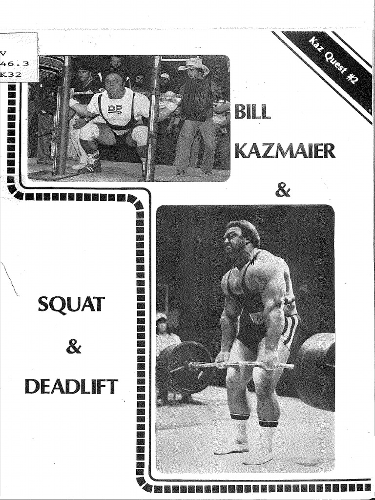 Bill Kazmaier - Squat and Deadlift | PDF | Anatomical Terms Of Motion ...