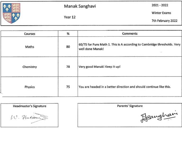 Mid-Term Exam-Year 12 | PDF