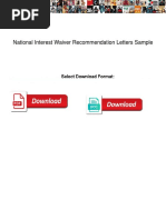 EB-2 NIW Recommendation Letter Sample | PDF | Career & Growth
