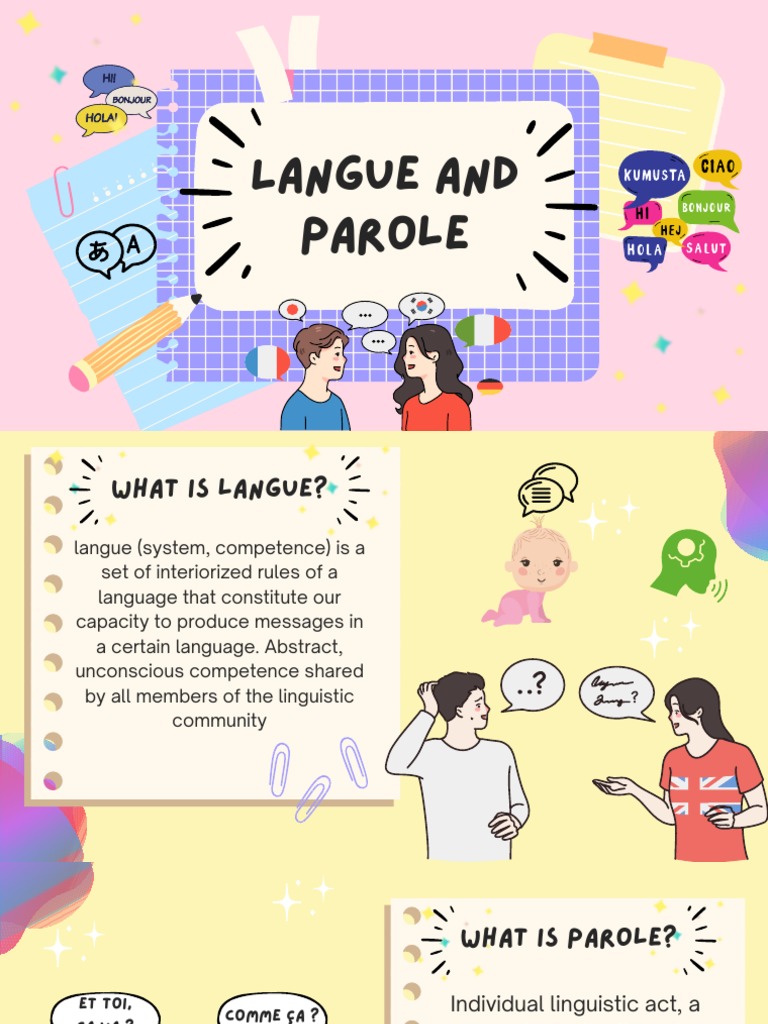 Langue and Parole Expo | PDF