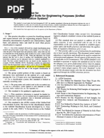 Astm D-2487 Classification of Soils For Engineering Purposes Unified ...