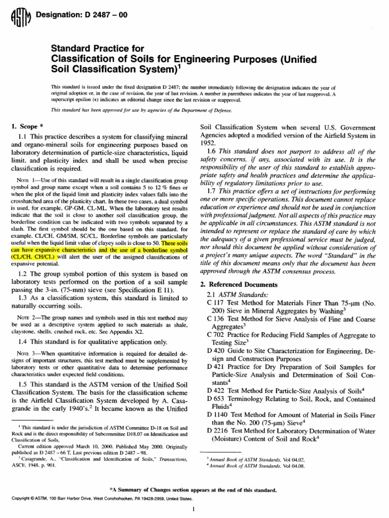 Classification of Soils For Engineering | PDF | Particle Size Distribution | Horticulture