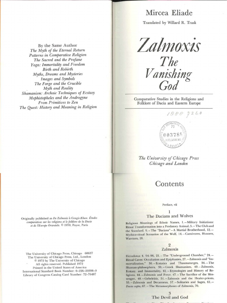 Zalmoxis - The Vanishing God | PDF