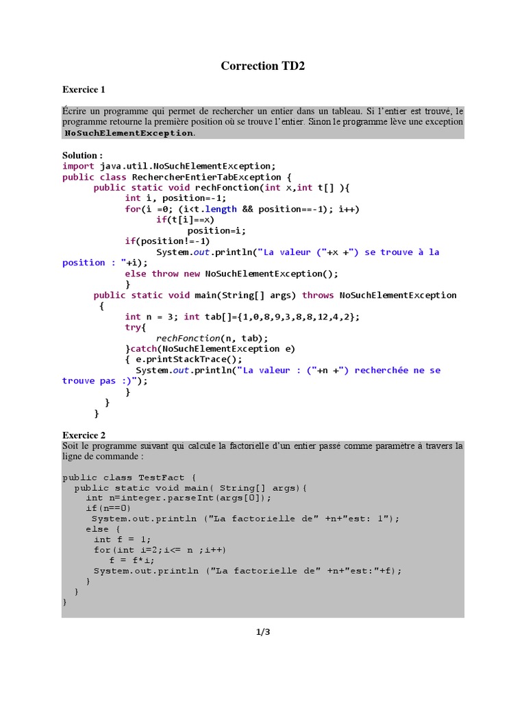 Correction TD2 | PDF | Paradigme de programmation | Ingénierie des systèmes