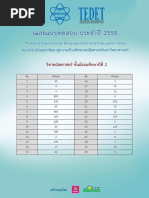 Answer TEDET2566 Math G3 | PDF