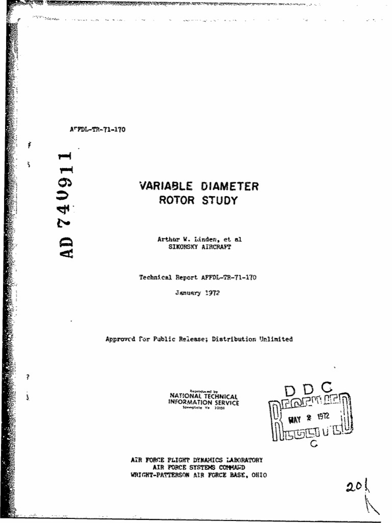 Variable Diameter Rotor Study | PDF | Helicopter Rotor | Airfoil