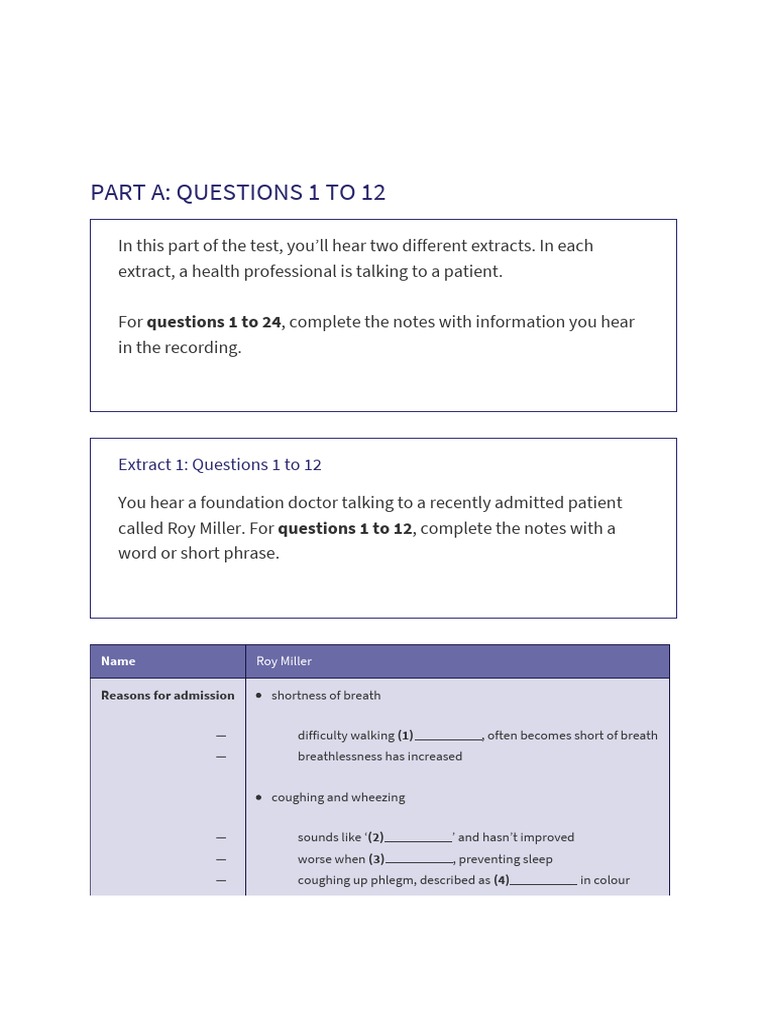 Listening Mock 1-19 | PDF | Surgery | Health Care
