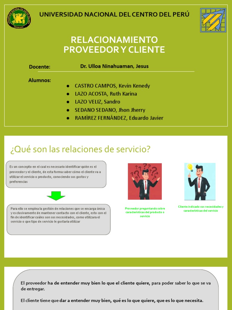 ITIL4-Relacionamiento Proveedor y Cliente | PDF | Los consumidores ...