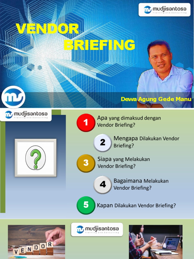 VENDOR BRIEFING - Demanu | PDF