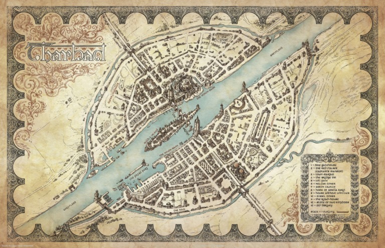 A Full Map of Tharbad For One Ring | PDF