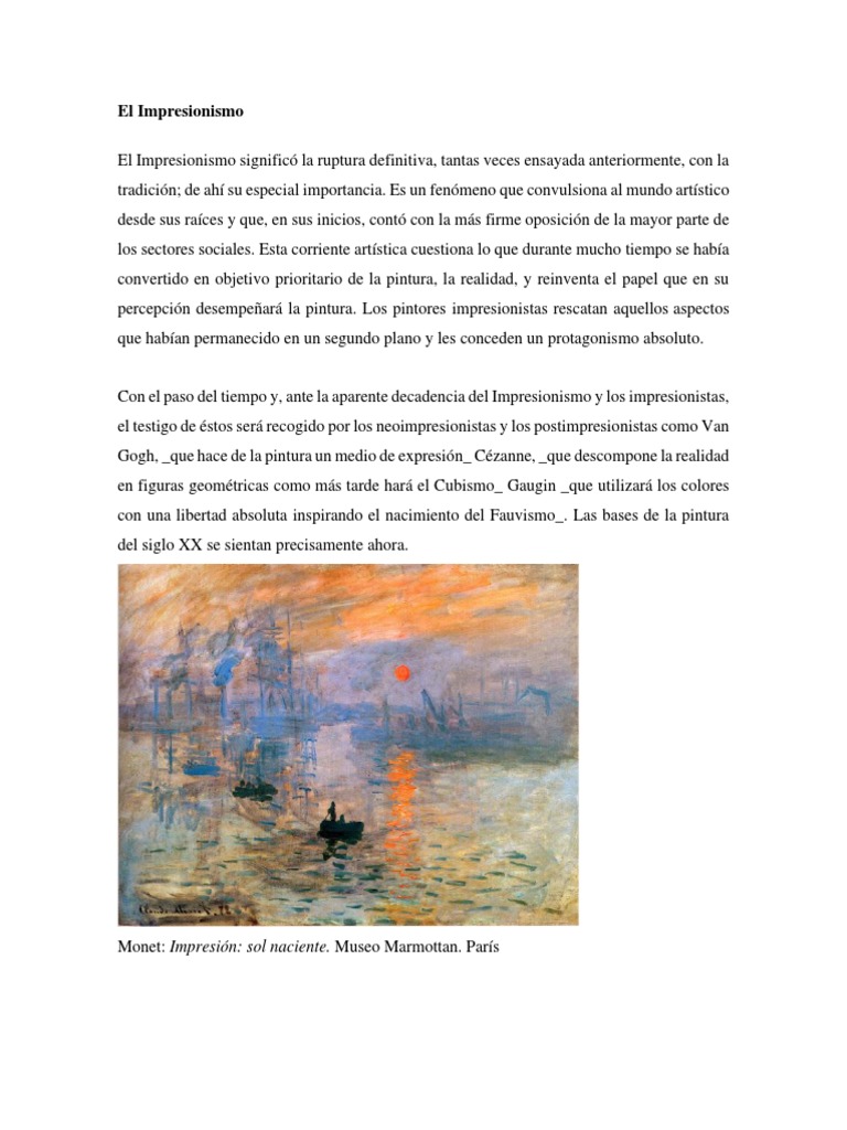 Impresionismo | PDF | Impresionismo | Pierre Auguste Renoir