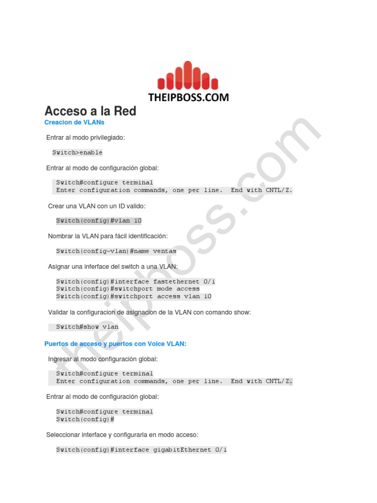 Comandos CCNA | PDF | Dirección IP | Estándares de red