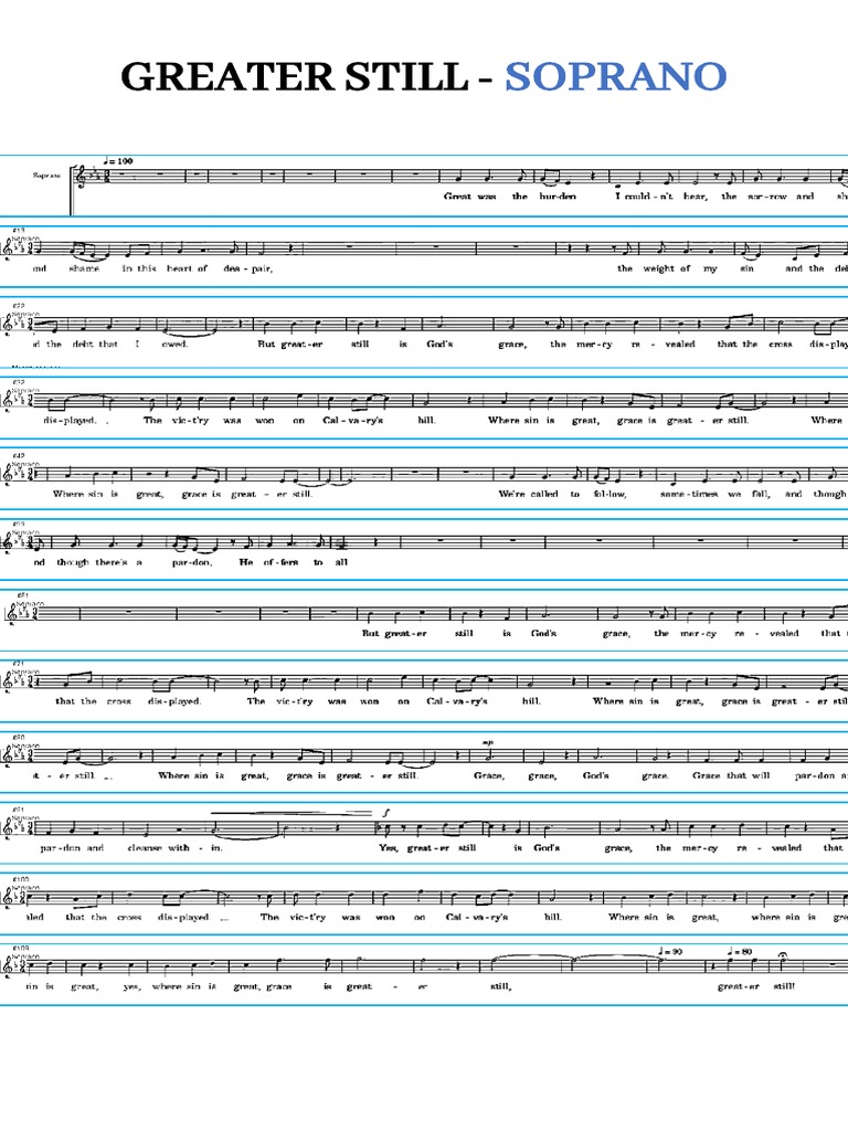 Greater Still Music Sheet | PDF