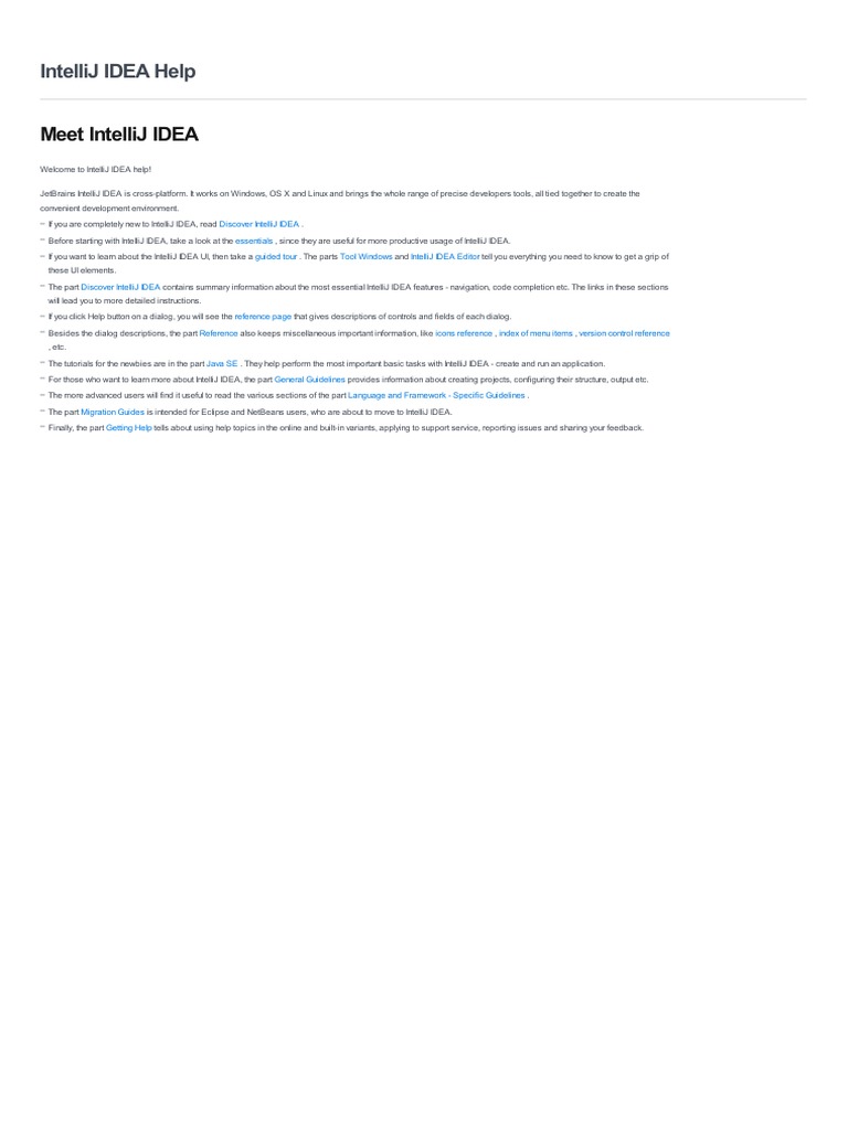 Intellij Idea Help | Download Free PDF | Version Control | Java (Software Platform)