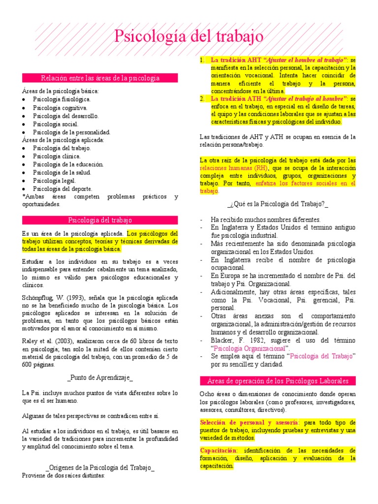 Gestión de Personas y Organizaciones - Psicología Organizacional | PDF | Sicología | Psicología ...