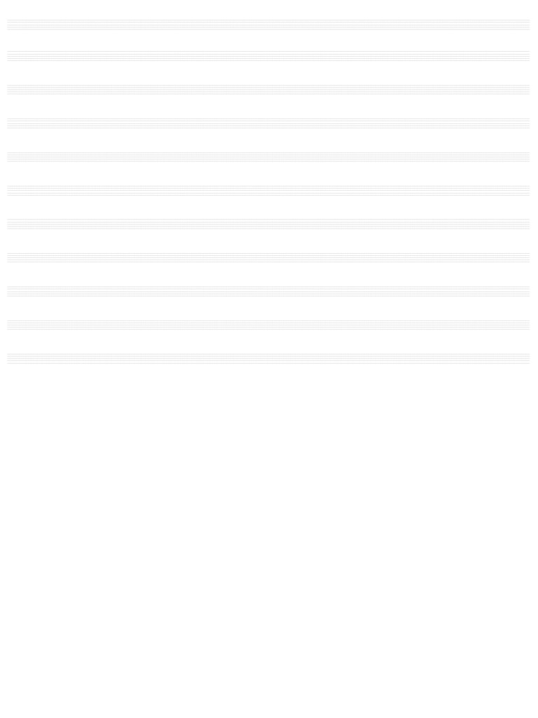 Pentagrammi Vuoti A4 Orizzontali | PDF