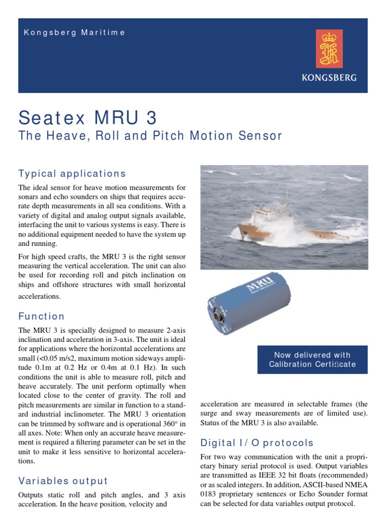 Mru 9 | PDF | Sensor | Communications Protocols