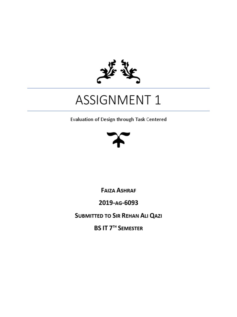 Evaluation of Design Through Task Centered Walkthrough | PDF | Menu (Computing) | Button (Computing)