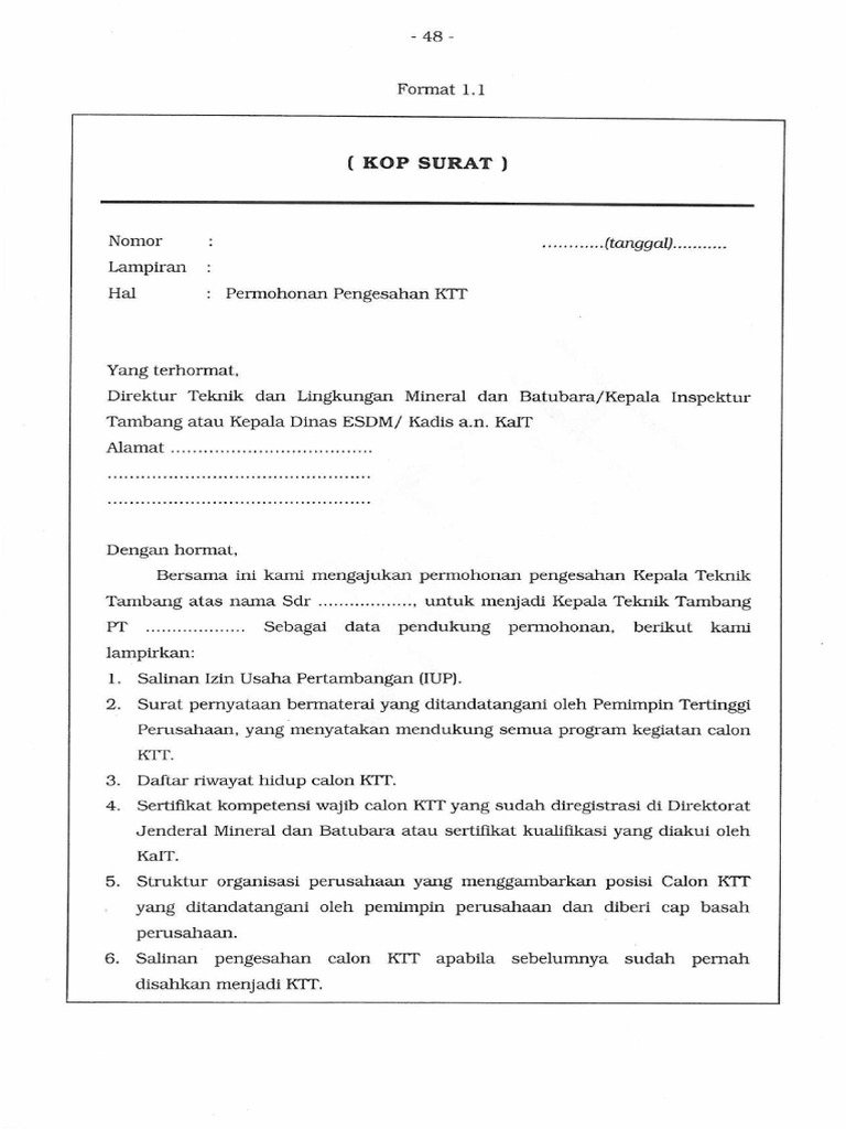 KTT Pengesahan | PDF