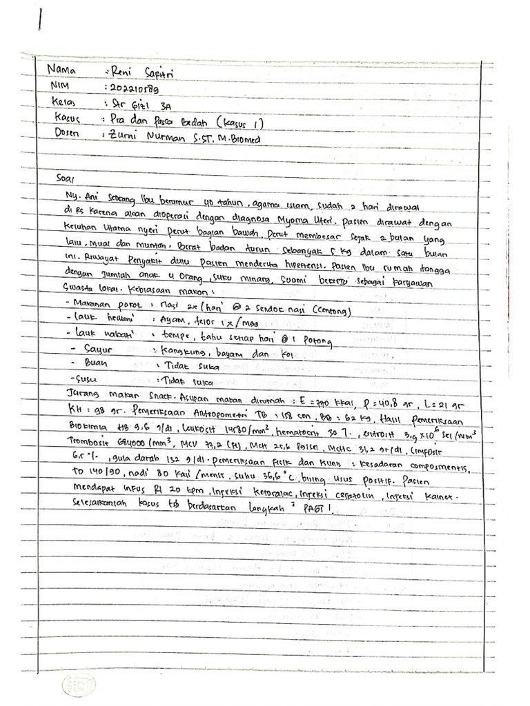 Diet Pra Dan Pasca Bedah | PDF