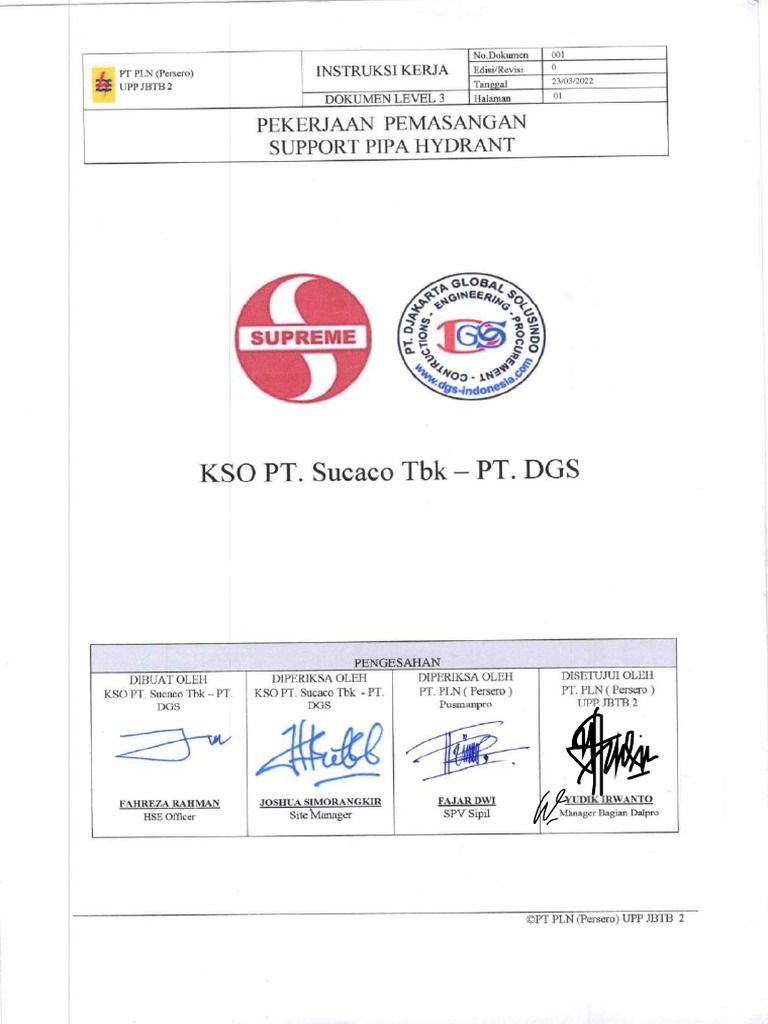 Ik Instalasi Support Pipa-Dikompresi | PDF