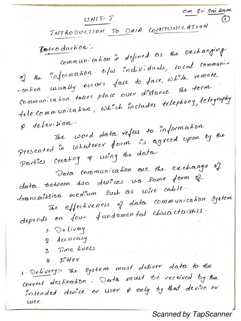 Dcn Unit 1 To 5 Pdf Transmission Control Protocol Computer Network 
