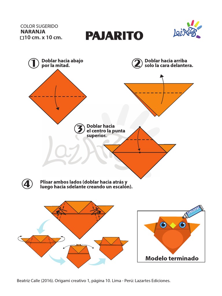 Pajarito Origami Creativo 1 Paì G. 10 | PDF