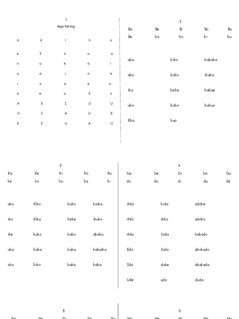 Tagalog Reading Materials | PDF