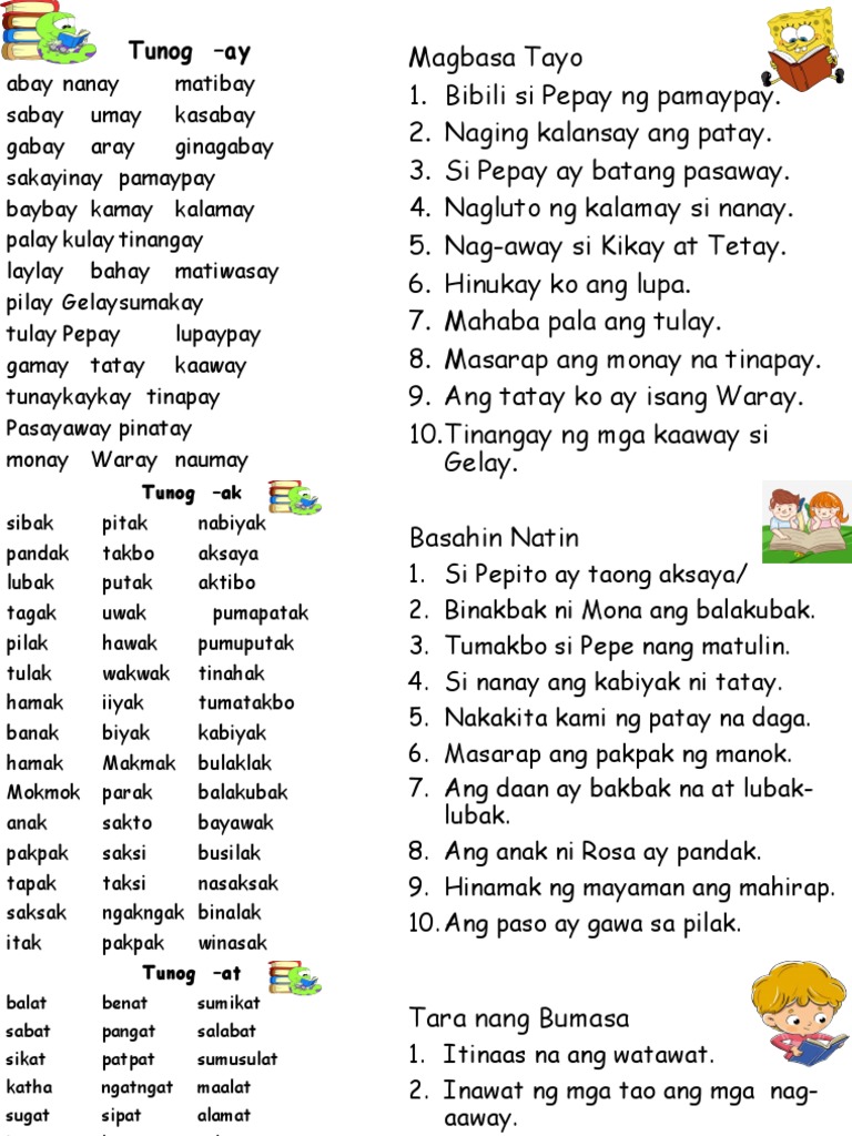 Tagalog Reading Materials 1 | PDF