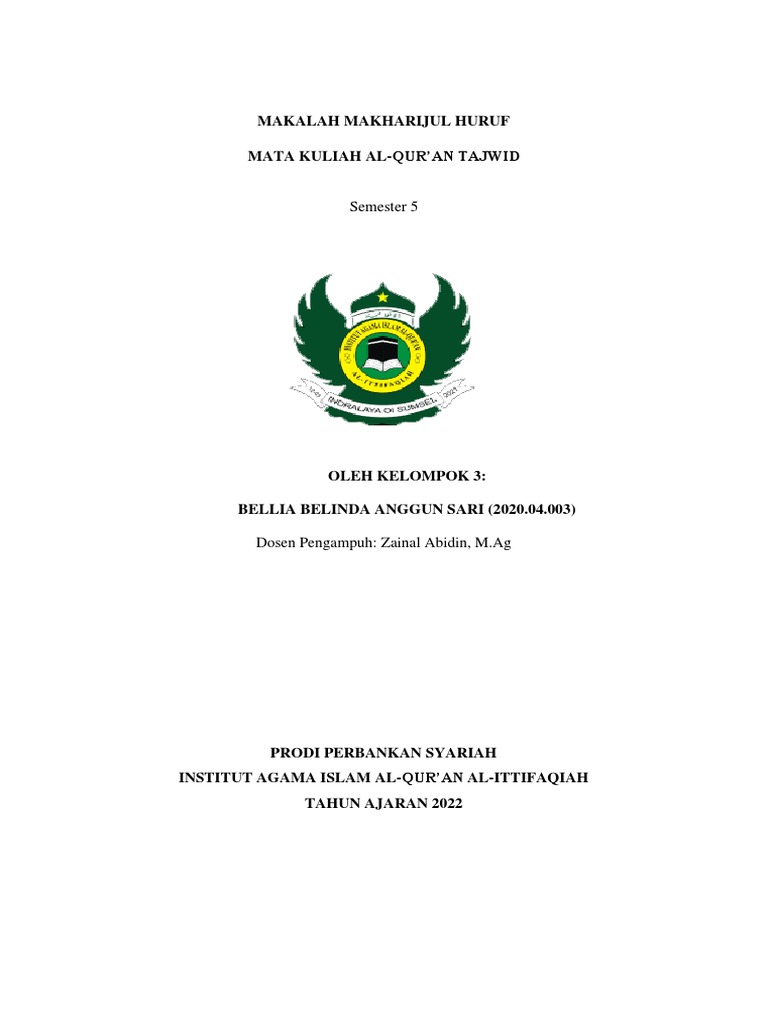 Makalah Bellia Belinda Anggun Sari-1 | PDF