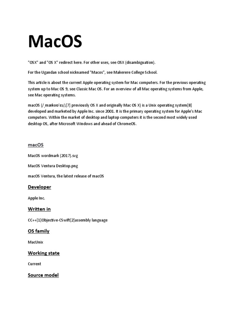 Operating Systems (Heshel) | PDF | Linux | Mac Os