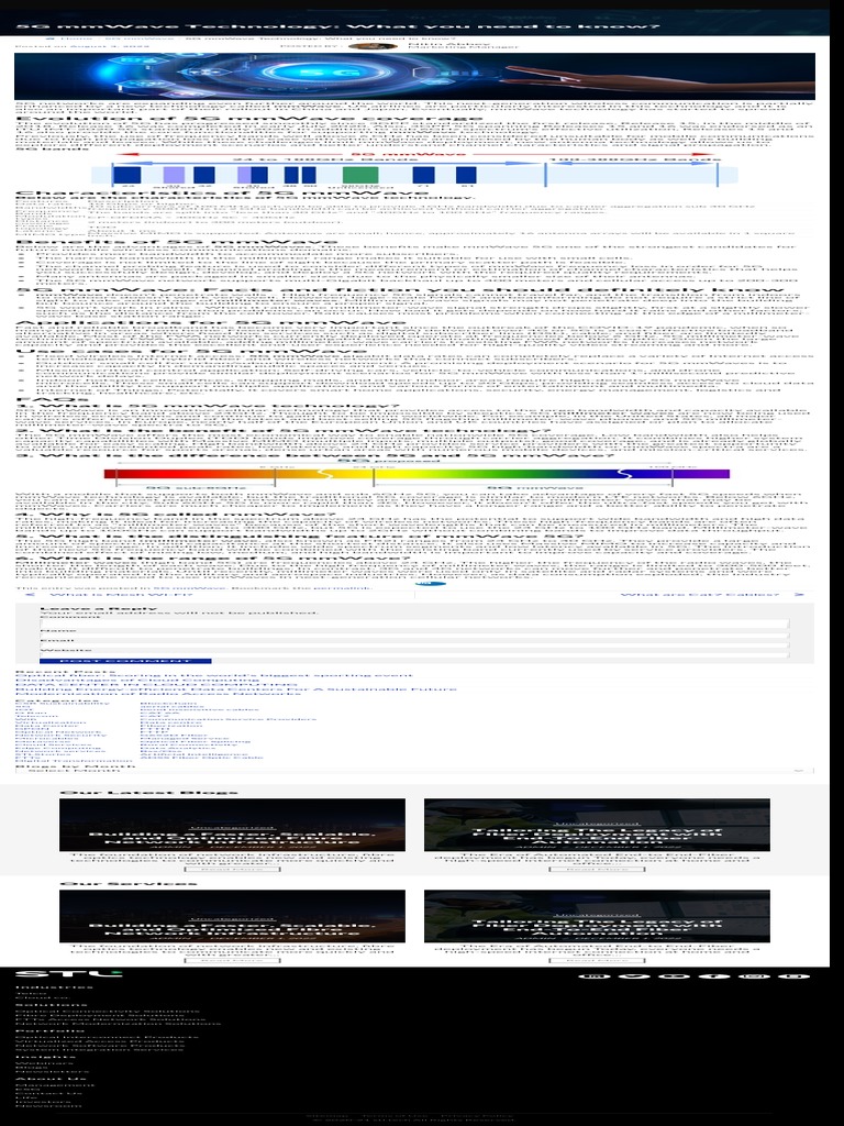 5G Mmwave Technology - Features, Benefits, Uses & Facts STL Blog | PDF