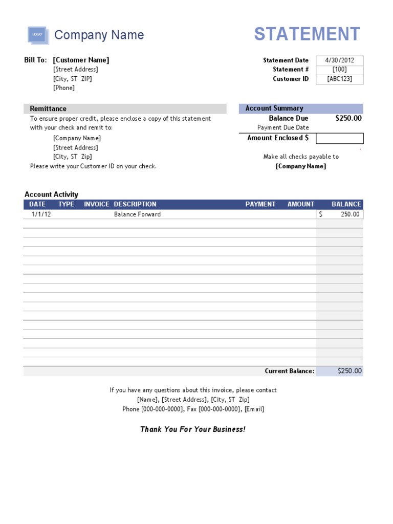 Billing Statement | PDF
