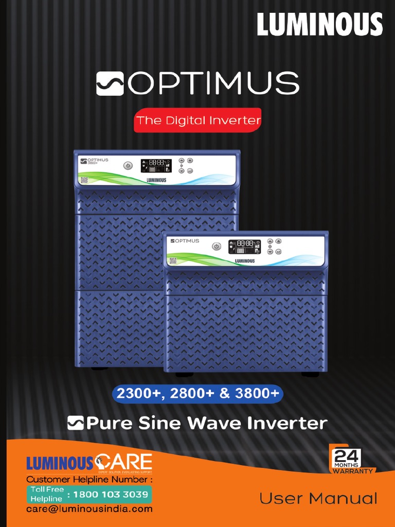 Luminous 2300 User Manual | PDF