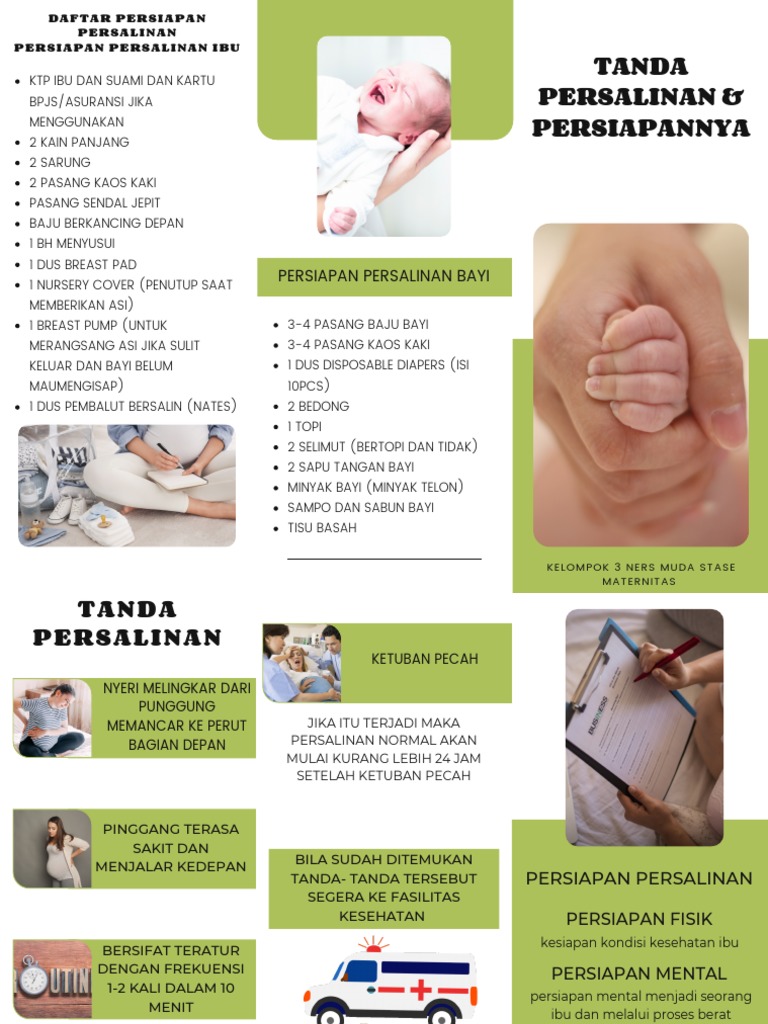 Leaflet Persalinan | PDF