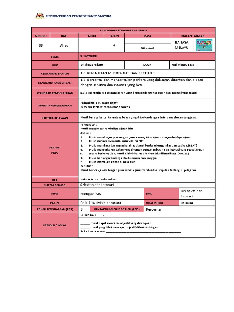 RPH BM THN 4-Unit 26 | PDF