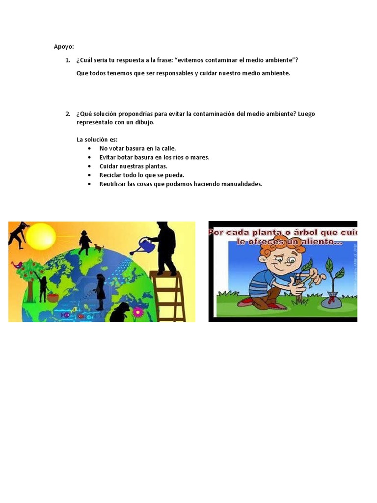 Cuidar El Medio Ambiente Gael | PDF