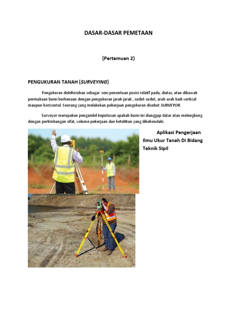 DASAR-DASAR PEMETAAN (smst3) | PDF