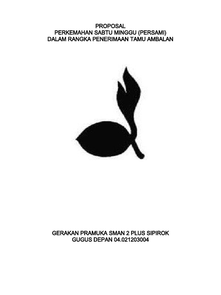 Contoh Proposal Untuk Kegiatan Persami | PDF | Memasak, Makanan ...