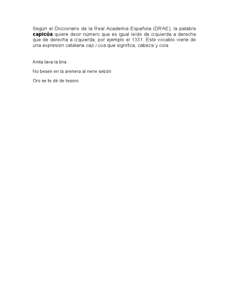 CAPICÚA | PDF