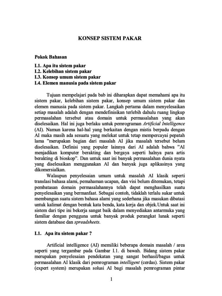 Sistem Pakar | PDF