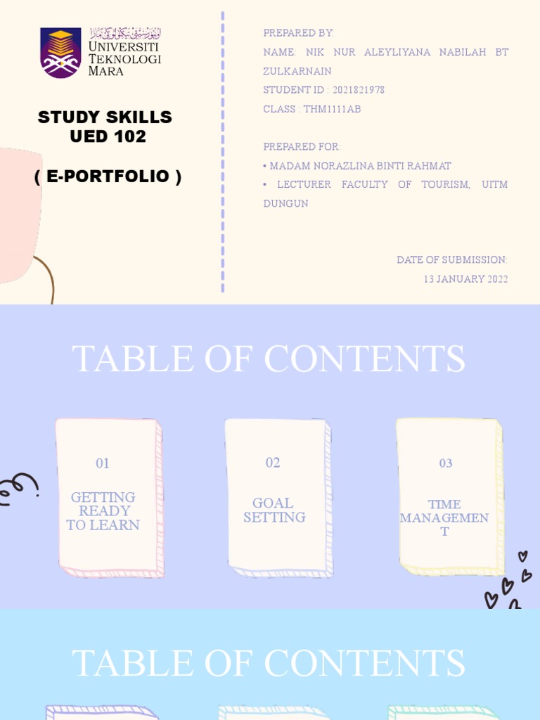 Ued102 (E-Portfolio) | PDF