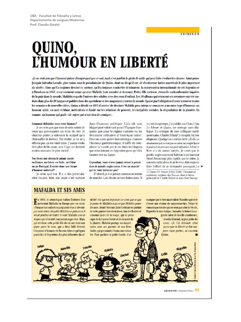 QUINO - Version Intégrale | PDF