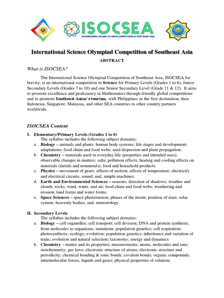 ISOCSEA Abstract | PDF